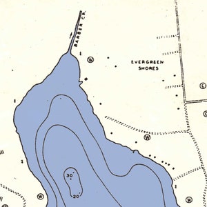 1946 Map of Saddle Lake Van Buren County Michigan - Etsy