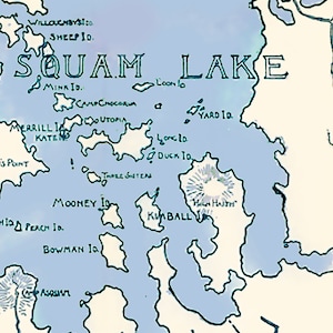 1902 Map of Squam Lake New Hampshire - Etsy