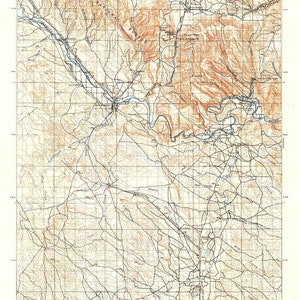 1902 Topo Map of Edgemont South Dakota - Etsy