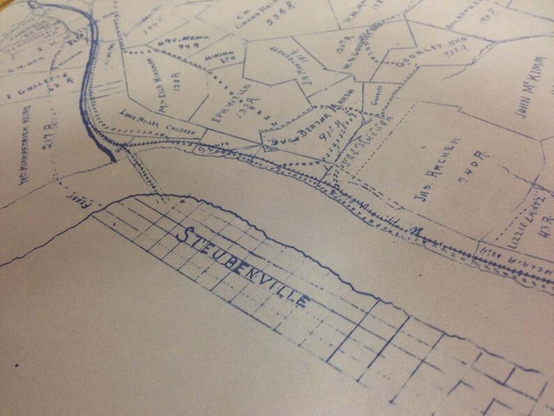 1904 Farm Map of Brooke County Wva - Etsy