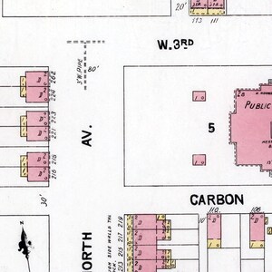 1907 Town Map of Media Delaware County Pennsylvania - Etsy