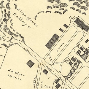 1896 Town Map of Wilberforce Greene County Ohio - Etsy Ireland