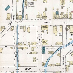 1885 Town Map of Dushore Sullivan County Pennsylvania - Etsy