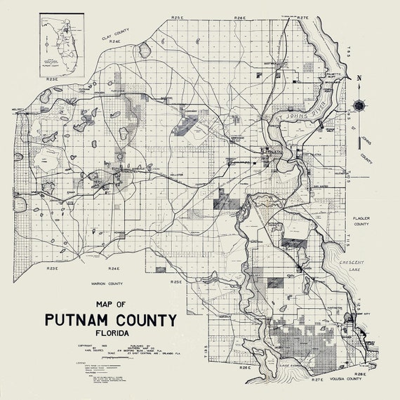 Map Putnam County Florida
