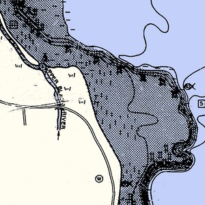 1939 Map of Black Lake Cheboygan & Presque Isle County Michigan - Etsy