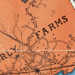 1888 Town Map of Beverly Farms Essex County Massachusetts - Etsy