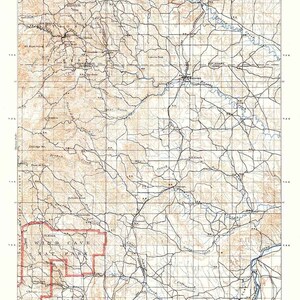 1901 Topo Map of Hermosa South Dakota Wind Cave - Etsy