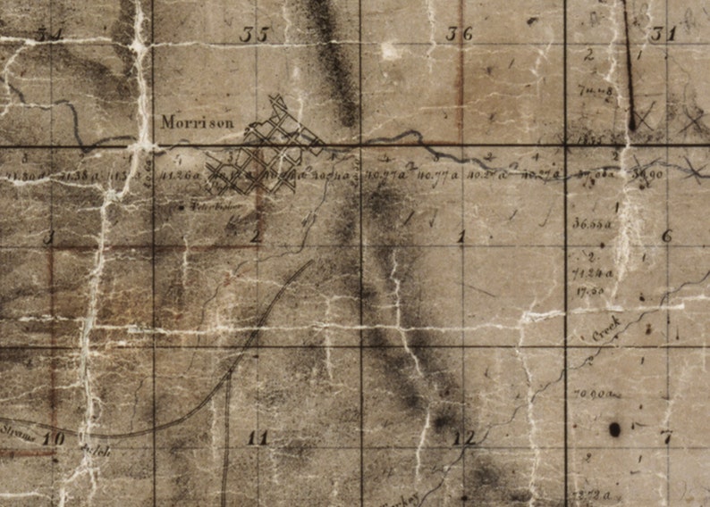 1879 Map of Jefferson County Colorado - Etsy