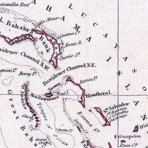 1835 Map of the Antilles or West-india Islands - Etsy