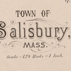 1884 Map of Salisbury Massachusetts - Etsy