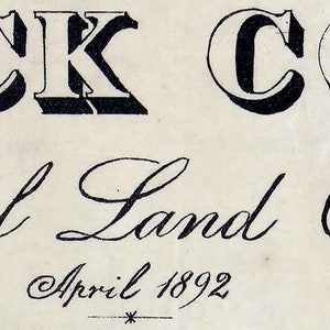 1892 Farm Line Map of Lubbock County Texas - Etsy