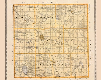 Marshall County Map - Etsy