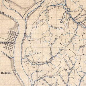 1865 Map of the West Virginia Panhandle North - Etsy