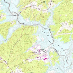1973 Topo Map of Lake Anna Virginia Centreville - Etsy