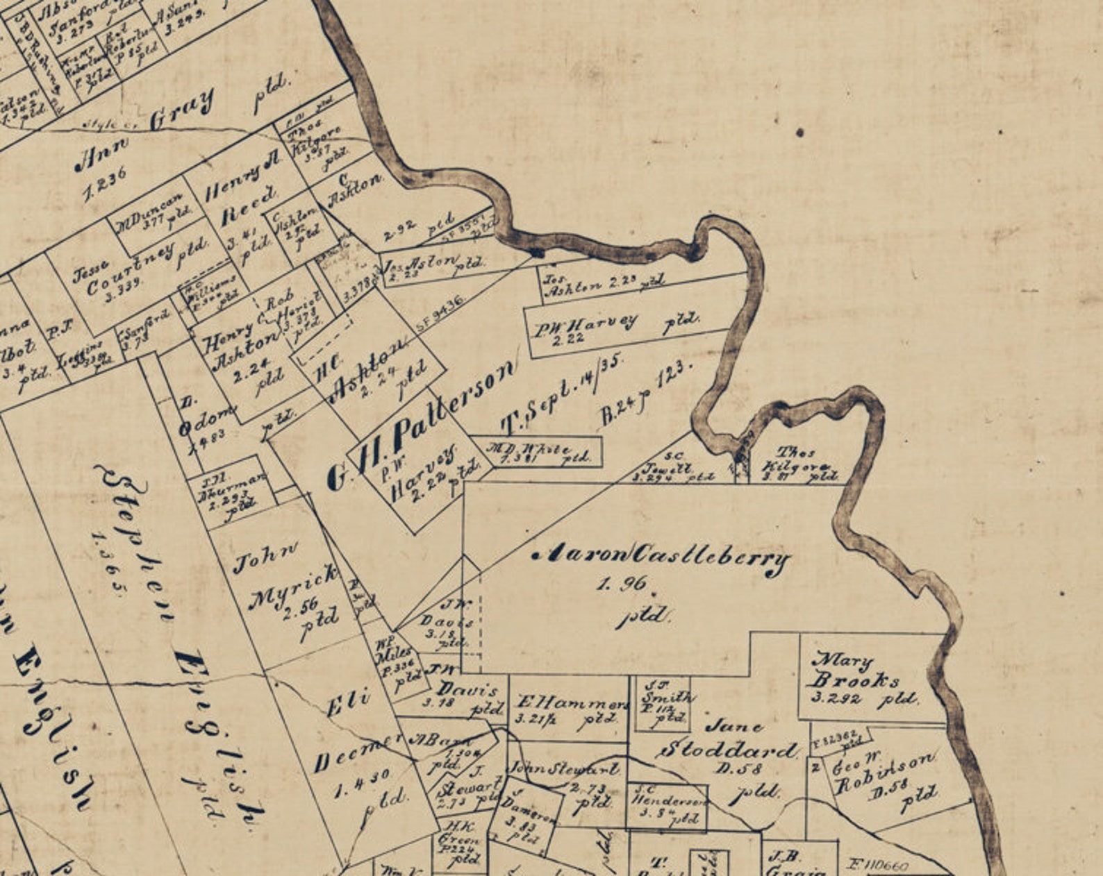 1897 Farm Line Map of Shelby County Texas - Etsy