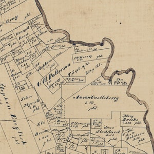 1897 Farm Line Map of Shelby County Texas - Etsy