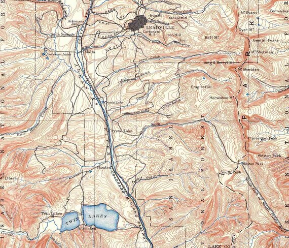Leadville Colorado Map