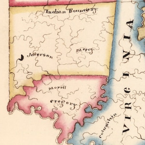 1819 Map of Ohio - Etsy