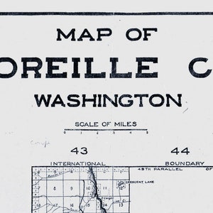 1915 Map of Pend Oreille County Washington - Etsy