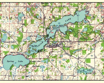 Map of Prior Lake - Etsy