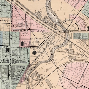 1899 Map of Niles Trumbull County Ohio - Etsy