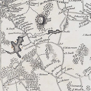 1832 Map of Bridgewater Massachusetts - Etsy