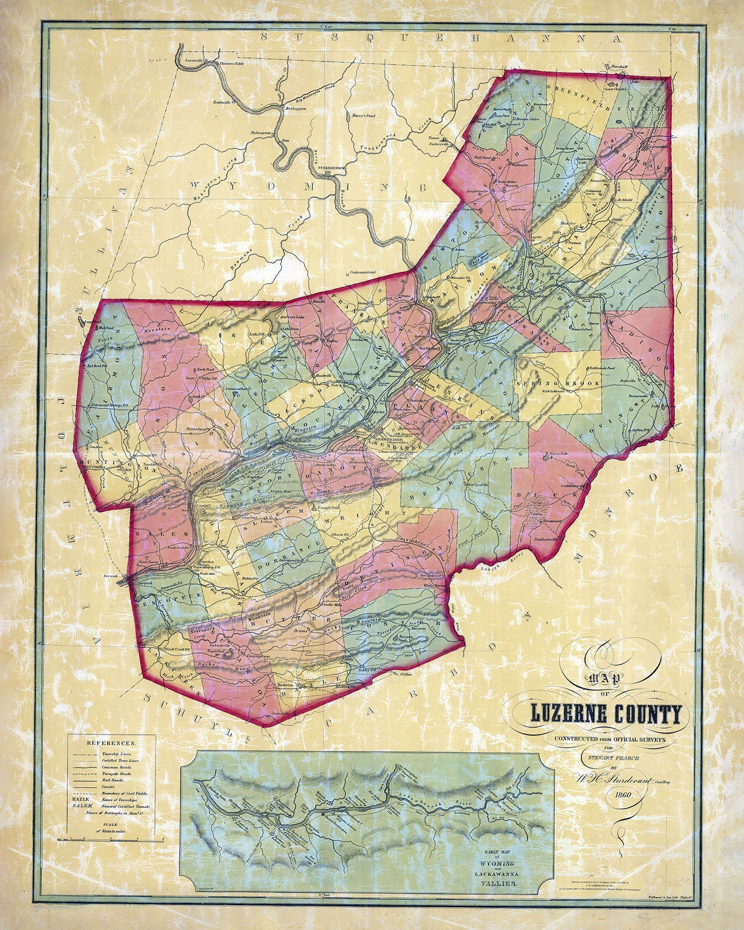 Luzerne County Map