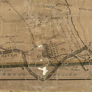 1831 Map of Mendon Worcester County Mass - Etsy