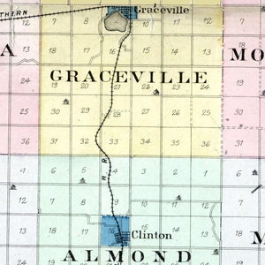 1899 Map of Big Stone County Minnesota - Etsy