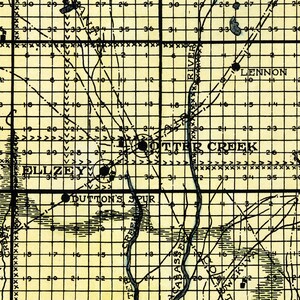 1914 Map of Levy County Florida - Etsy