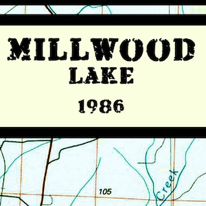 1986 Map of Millwood Lake Arkansas Ben Lomond Paraloma Brownstown - Etsy