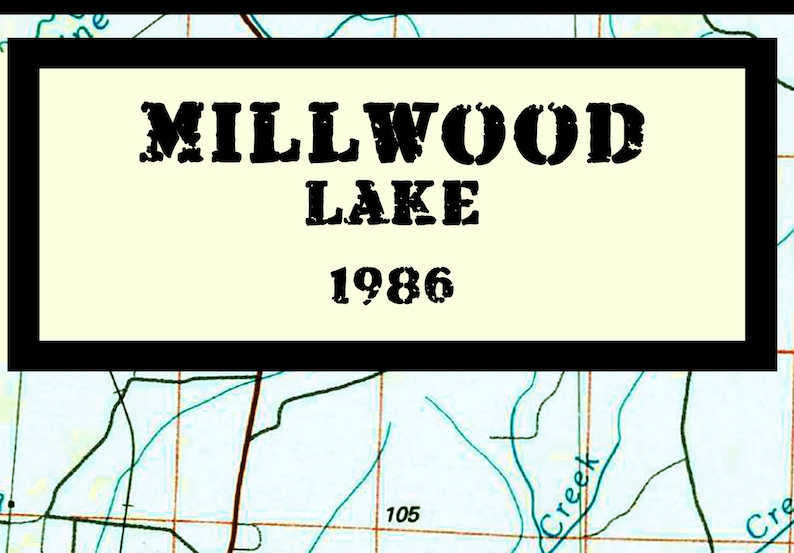 1986 Map of Millwood Lake Arkansas Ben Lomond Paraloma Brownstown - Etsy
