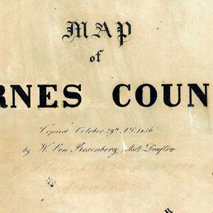 1856 Farm Line Map of Karnes County Texas - Etsy