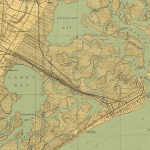 1888 Map of Egg Harbor New Jersey - Etsy