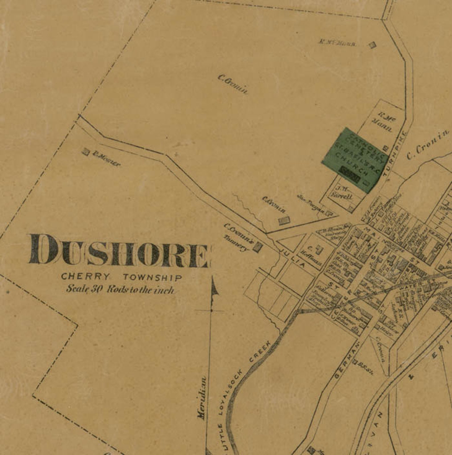 1872 Map of Sullivan County Pa From Actual Surveys Dushore Genealogy - Etsy