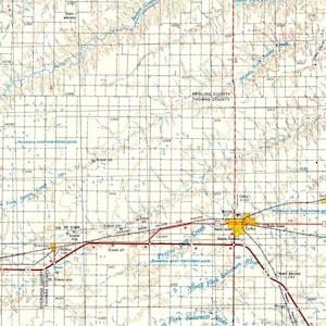 1954 Topo Map of Goodland Kansas Colby - Etsy