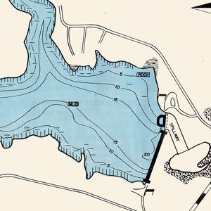 1953 Map of Adams Lake Adams County Ohio - Etsy