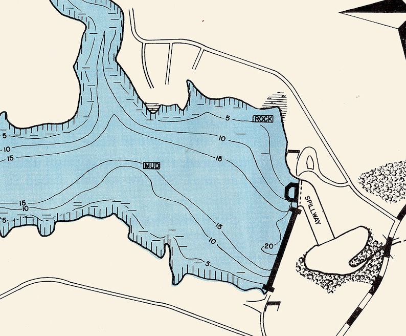 1953 Map of Adams Lake Adams County Ohio - Etsy