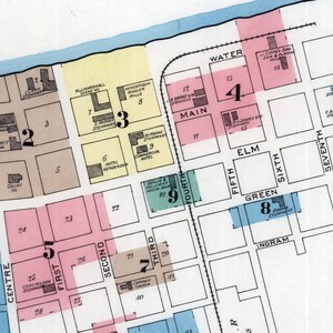 1892 Town Map of Henderson Kentucky - Etsy