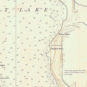 1955 Nautical Map Cheboygan to Crooked Lake Michigan - Etsy