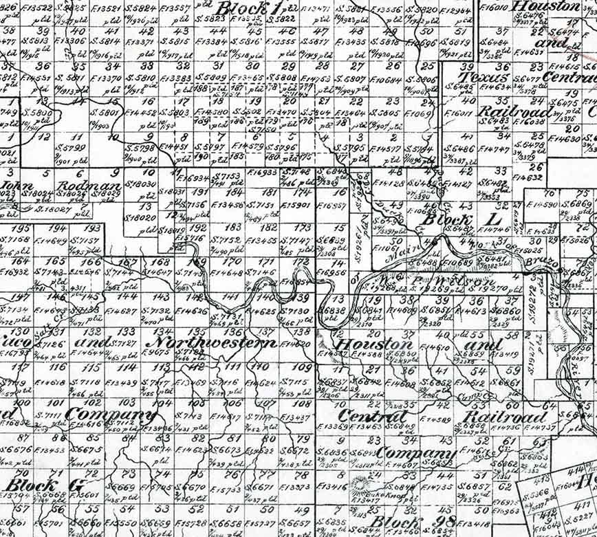 1888 Farm Line Map of Kent County Texas - Etsy