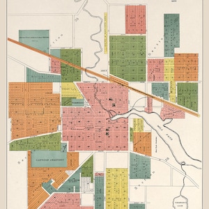 1899 Map of Fenton Genesee County Michigan - Etsy