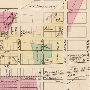 1876 Town Map of Gilroy Santa Clara County California - Etsy