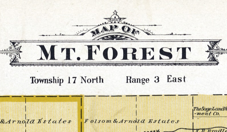 1896 Map of Mt Forest Township Bay County Michigan - Etsy