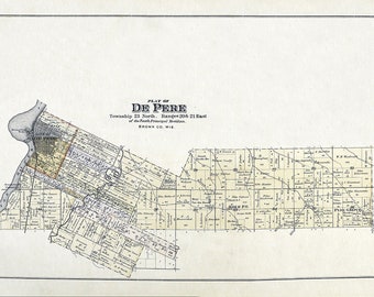 Map of De Pere - Etsy Ireland