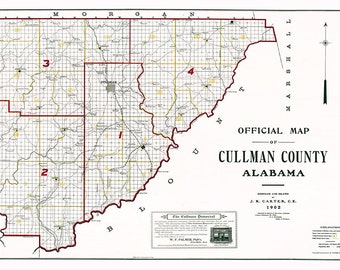 Cullman Al Map Print - Etsy