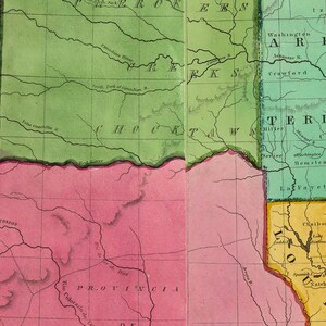 1835 Map of the United States America - Etsy