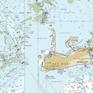 2012 Nautical Map of Sombrero Key to Sand Key Florida - Etsy