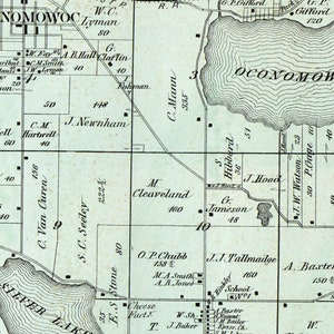1873 Map of Summit Township Waukesha County Wisconsin - Etsy