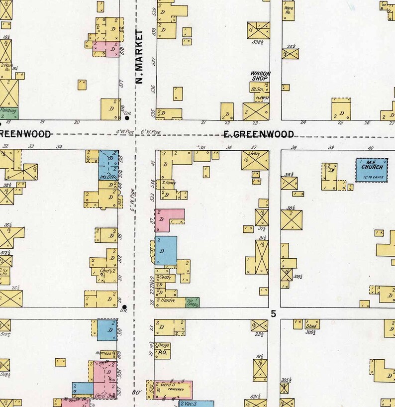 1899 Town Map of Millerstown Perry County Pennsylvania - Etsy